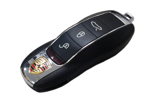 Red Leather Porsche Fob Pouch – Phoenix Bespoke Keys