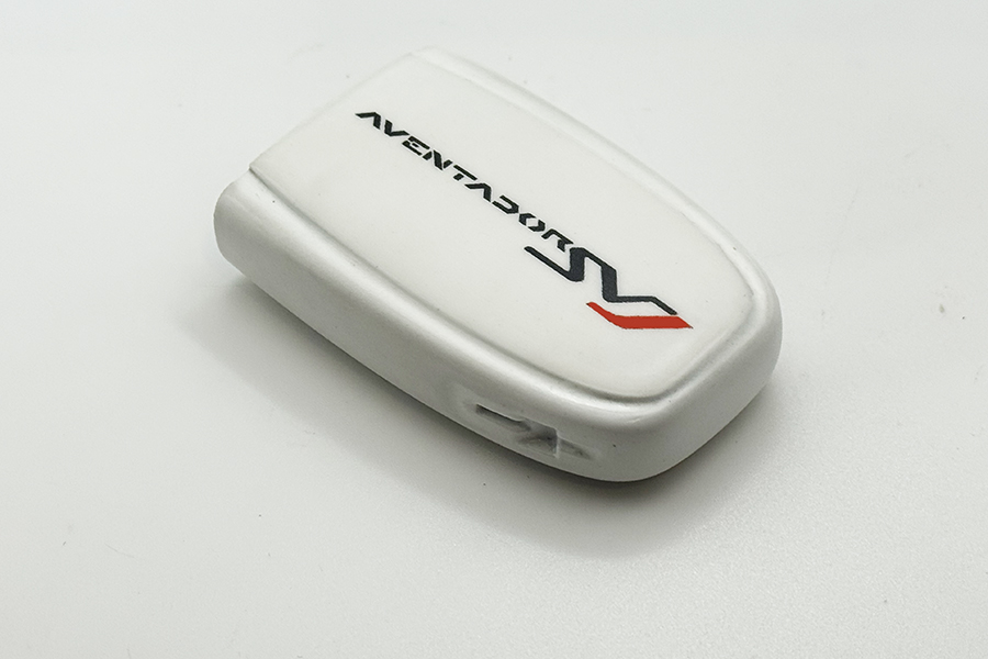 Bianco Phanes Matte Lamborghini Aventador SVJ Key – Phoenix Bespoke Keys